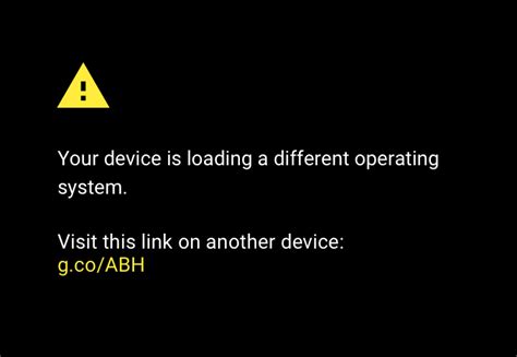 Warning Message When Booting