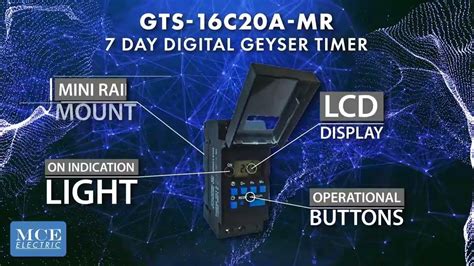how to set the gts 16c20a mr digital geyser timer youtube