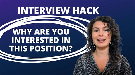 “Why are you interested in this position?” Best Answer (+ Answer Formula) - YouTube