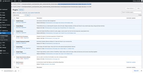 undefined array key query string with toolset maps plugin activation