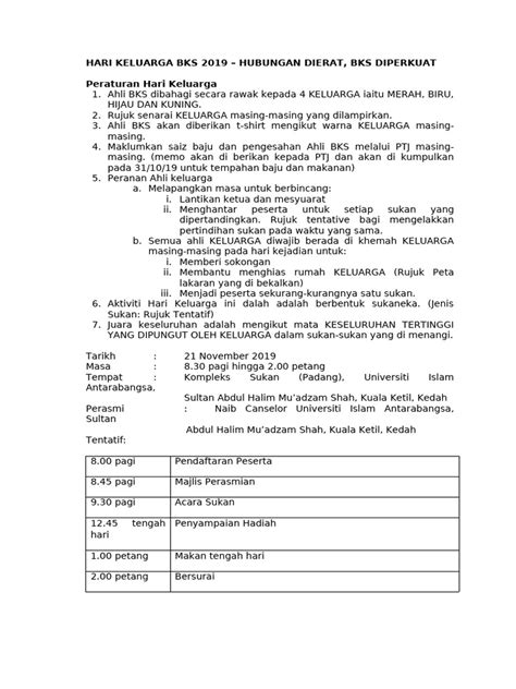Peraturan Hari Keluarga Pdf