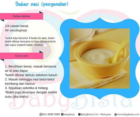 10 RESEPI MAKANAN UNTUK BAYI 6 BULAN YANG MUDAH BLOG MUMMY IDA
