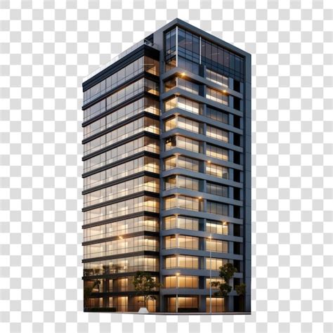 Premium Psd Png Modern Highrise Building Png