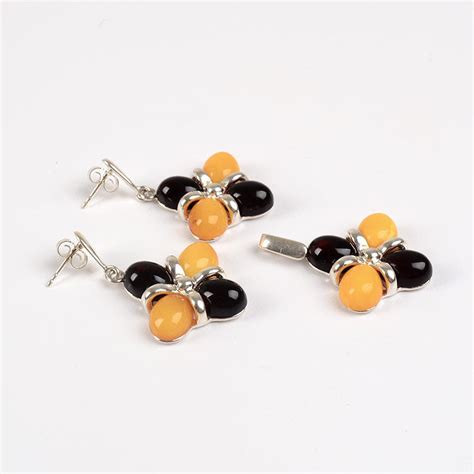 Butterscotch And Cherry Amber Set The Russian Store