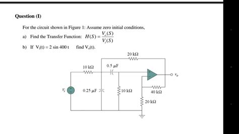 solved for the circuit shown in figure 1 assume zero