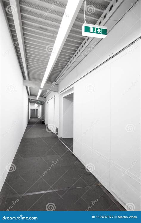 Escape Corridors Underground Stock Image Image Of Indoor Perspective