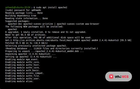 How To Install Apache Web Server On Ubuntu 20 04 Easy Guide Yehi Web