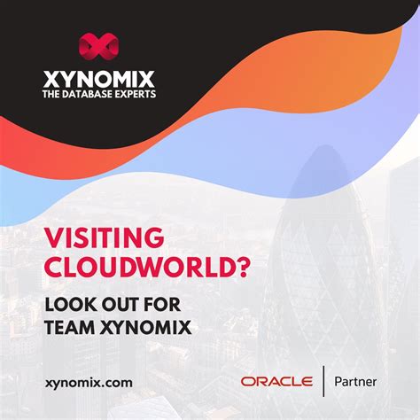 Xynomix On Linkedin Oracle Oracledatabasetechnology Oraclecloudworld Cloudworldtour