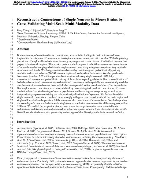 Pdf Reconstruct A Connectome Of Single Neurons In Mouse Brains By Cross Validating Multi Scale