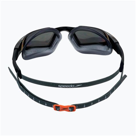 Speedo Aquapulse Pro Mirrored Goggles - Oxid Grey/ Black/ Orange Gold ...