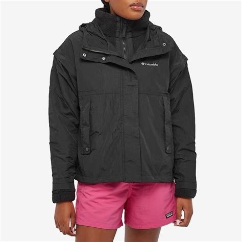 Columbia Womens Laurelwoods Double Layer Jacket In Black Columbia