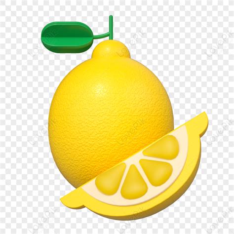만화 과일 레몬 사탕 컬러 클레이 E Commerce 모델 면제 자료 Png 일러스트 무료 다운로드 Lovepik