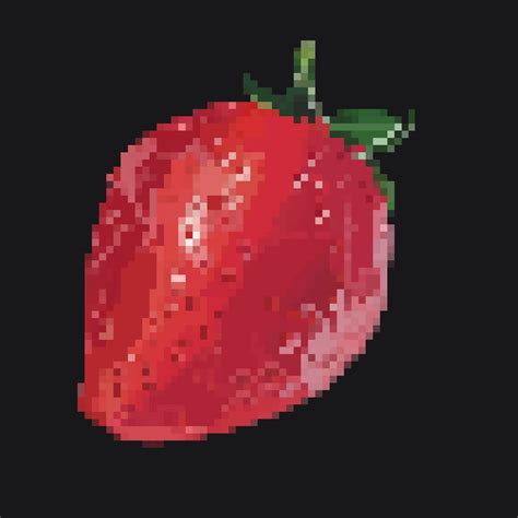 Pixel Strawberry By Kawaii Village On Deviantart