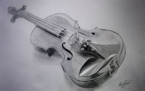 Violin Pencil Drawing A Guide To Creating Realistic Artwork