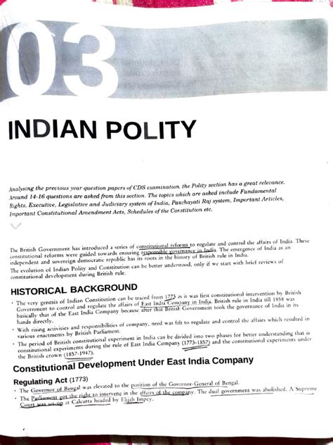 Polity First Pdf British Raj Constitutional Amendment