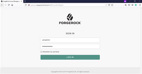 Openam Login Credentials Narayana Tutorial