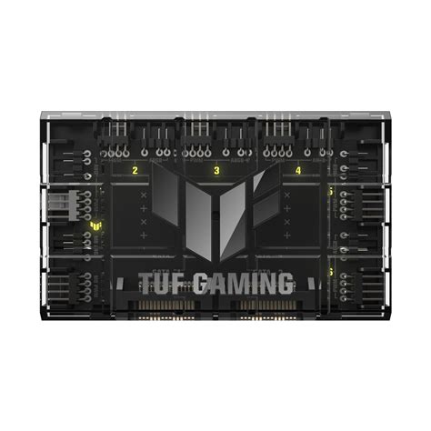 Asus Tuf Gaming Argb Pwm Fläkthubb För Upp Till Sex Chassifläktar Geekd