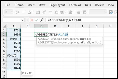Average But Ignore Errors Na And Other Errors In Excel Formula
