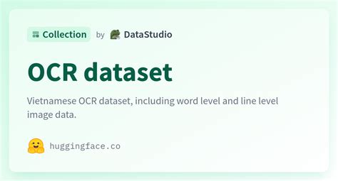 OCR Dataset A DataStudio Collection