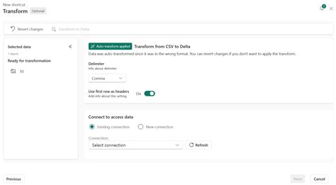 announcing shortcut transformations from files to delta tables always