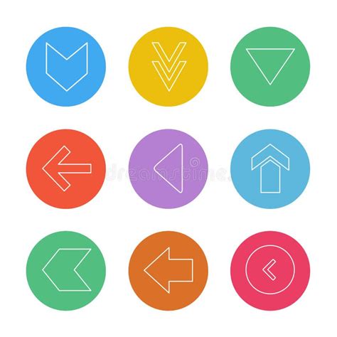 Arrows Directions Pointer Arrow User Interface Pointer Stock