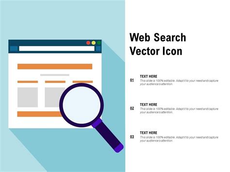 Web Search Vector Icon Ppt Powerpoint Presentation Outline Deck