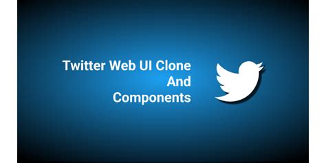 Twitter Ui And Components Figma