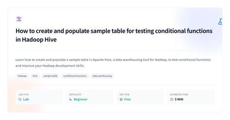 How To Create And Populate Sample Table For Testing Conditional