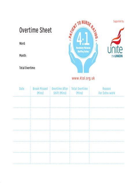 Overtime Sheet Examples To Download