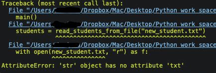 Solved Python Help My Program Error Said Attributeerror Chegg