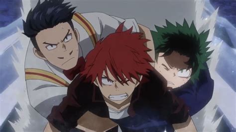 Tenya Iida Kirishima Eijirou Midoriya Izuku Boku No Hero Academia Boku No Hero Academia