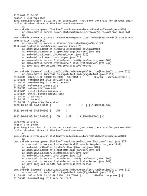 Power Off Reset Reason Pdf Java Programming Language Object