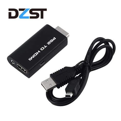 DZLST For PS2 HDMI Adapter PS2 To HDMI Video Converter Game Player To HDMI Connector With 3 5mm