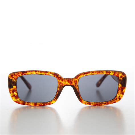 Classic Rectangle Retro Mod Sunglasses Moss Sunglass Museum