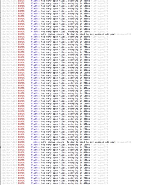 flatfs too many open files error from darwin ipget v0 3 1 when