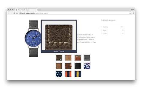 Woocommerce Attribute Swatches Iconic