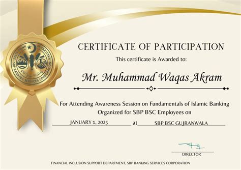 Participation In Awareness Session On Fundamentals Of Islamic Banking