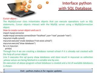 Interface Python With Sql Database Pdf
