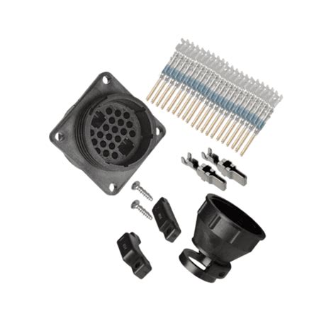 Amp Cpc Connector Kit Power 3 Series 3 Contacts 16 12 Awg Sockets 3 Way Lock Ring