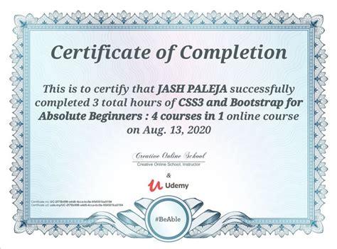 Jash Paleja On Linkedin Udemy Css3 Bootstrap Webdesign