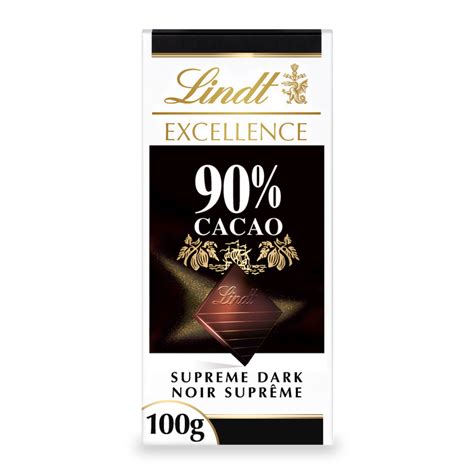 Lindt Excellence 90 Cacao Dark Chocolate Bar 100g