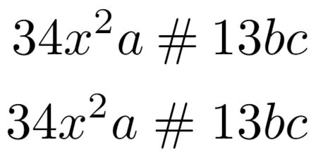 Spacing In Math Mode Overleaf Online LaTeX Editor