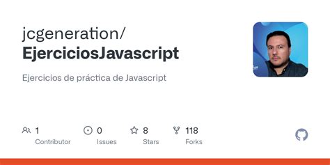 GitHub jcgeneration EjerciciosJavascript Ejercicios de práctica de Javascript