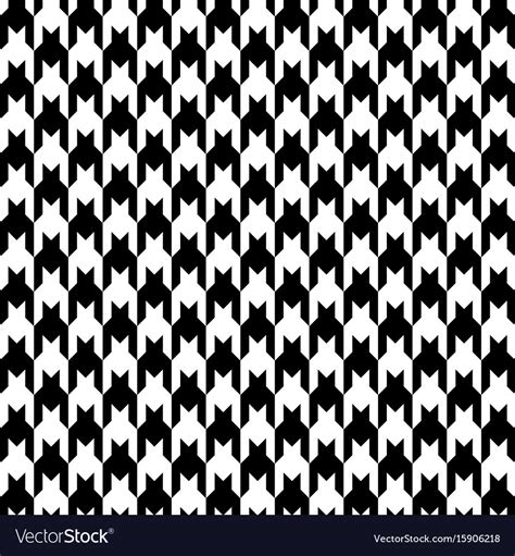 Black Houndstooth Pattern Classical Royalty Free Vector