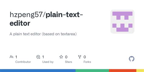 Github Hzpeng57plain Text Editor A Plain Text Editor Based On