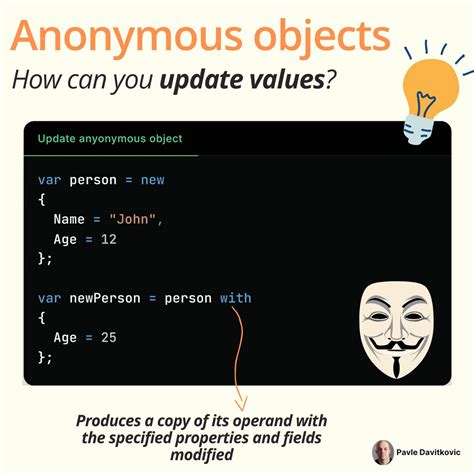 How To Update Anonymous Types In C Pavle Davitković Posted On The Topic Linkedin