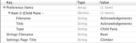 Plist Best Way To Add License Section To IOS Settings Bundle Stack