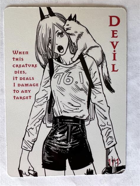 Mtg Token Card Had To Be Made To Rep Our Fav Devil Rchainsawman