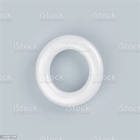 회색 배경에 광택있는 표면을 가진 3d 흰색 플라스틱 대문자 O 알파벳 O에 대한 스톡 벡터 아트 및 기타 이미지 알파벳 O 숫자 3차원 형태 Istock