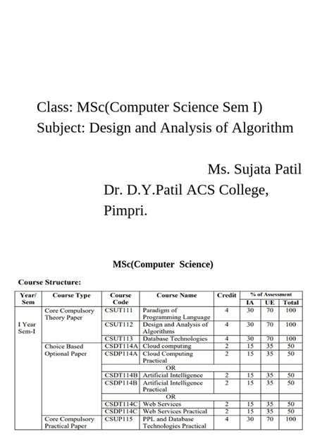 Design And Anlaysis Of Algorithm Pdf